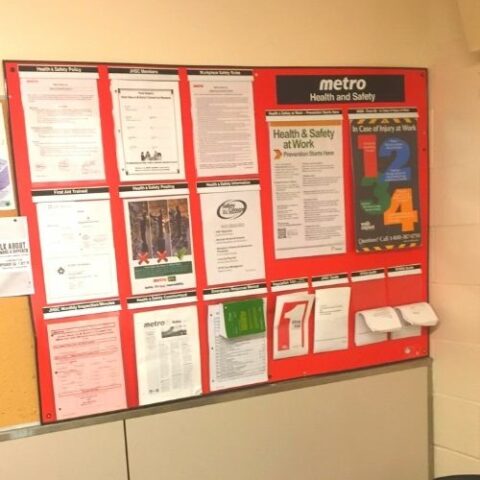 Health and Safety Boards | Custom Designed Display Systems